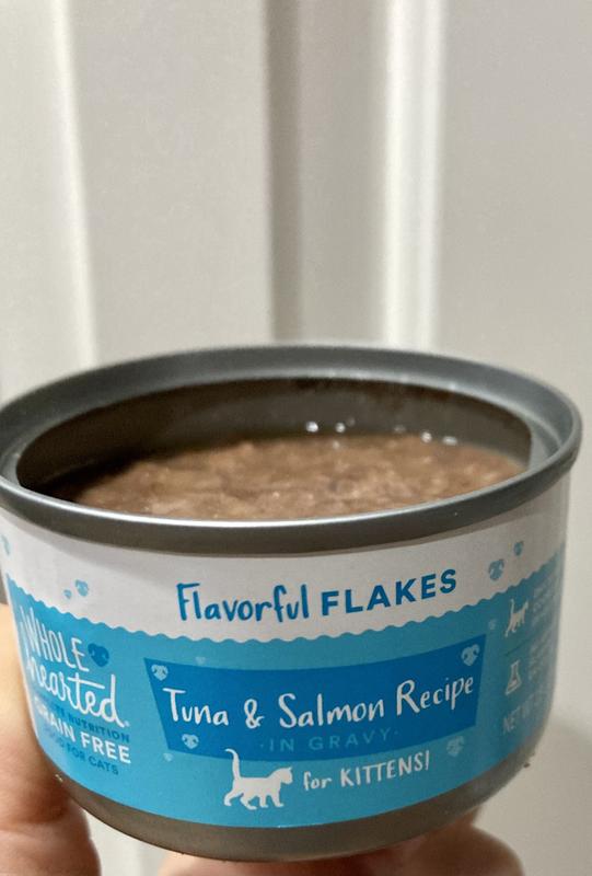 WholeHearted Grain Free Kitten Flakes Wet Cat Food Variety Pack, 2.8 oz ...