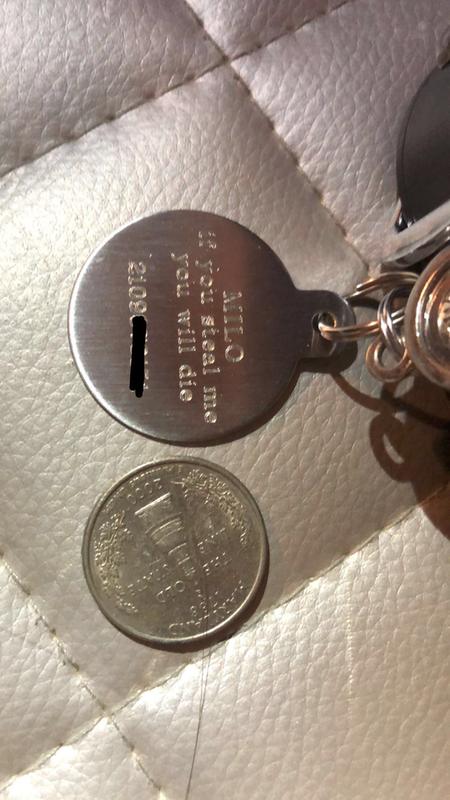 Quick-Tag Circle Personalized Engraved Pet ID Tag, Gold, Large | Petco