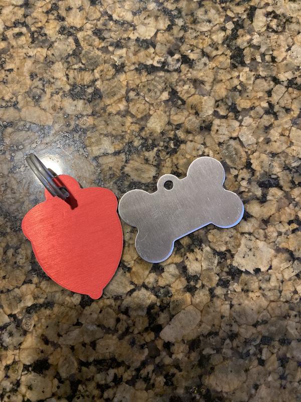 Quick-Tag Bone Personalized Engraved Pet ID Tag, Chrome, Large | Petco