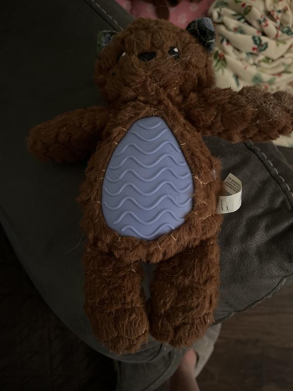 Leaps & Bounds Tough Bear with Rubber Belly Dog Toy | Petco