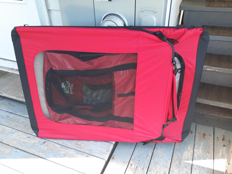 Go Pet Club Portable Soft Red Dog Crate, 48" L X 32" W X 39" H | Petco