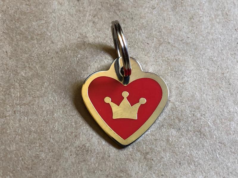 Quick-Tag Heart Personalized Engraved Pet ID Tag, Rainbow, Large | Petco