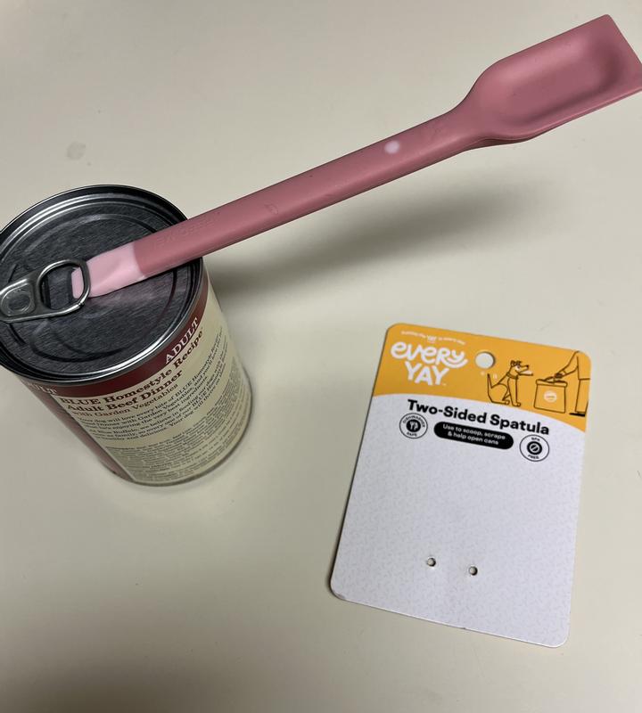 EveryYay Pink Dual-Purpose Dog Food Spatula & Can Opener
