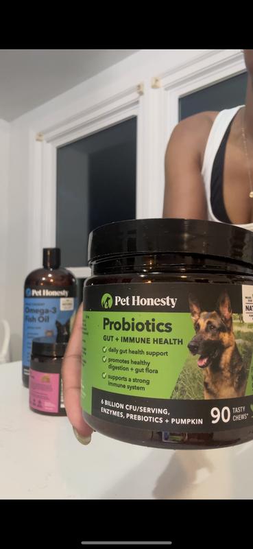 Pet Honesty Digestive Probiotic Duck Flavor Soft Chews for Dogs, Count ...