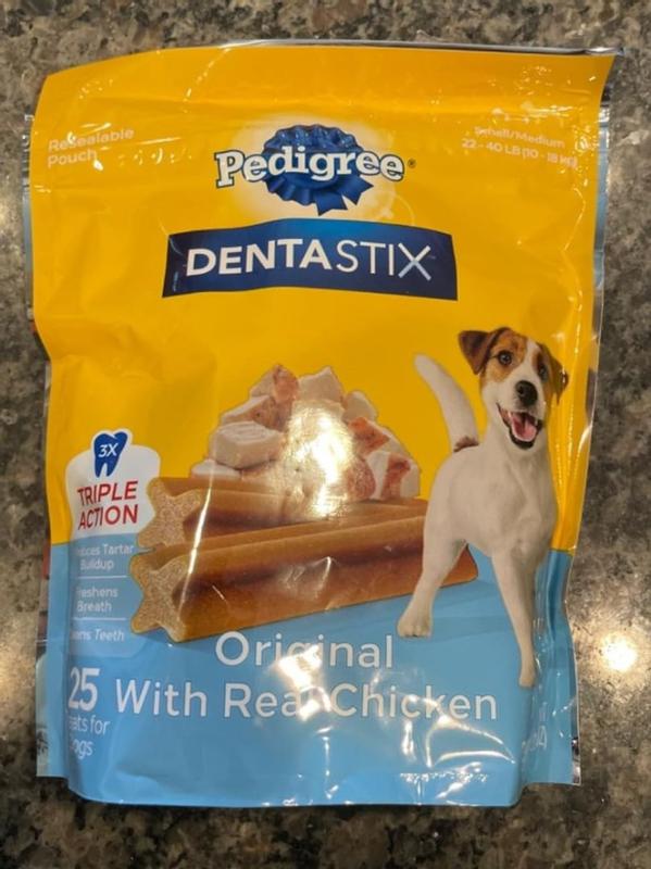 Pedigree Dentastix Original Flavor Bones Large Dog Dental Treats, 2.08 ...