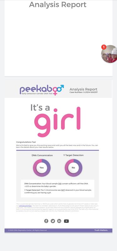 Early Gender Test with Peekaboo Peekaboo At Home Early Gender DNA Test