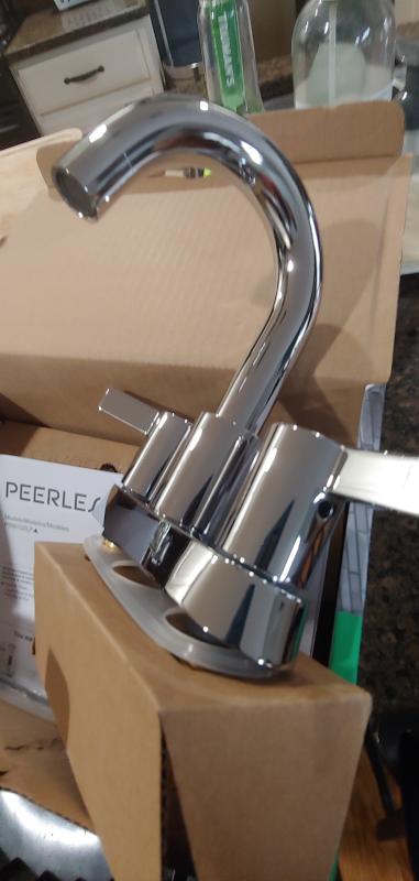 Shop Peerless Peerless Precept Brushed Nickel 4-in centerset 2-Handle ...