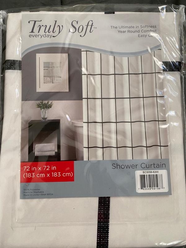 Truly Soft Kurt Windowpane Shower Curtain - Macy's