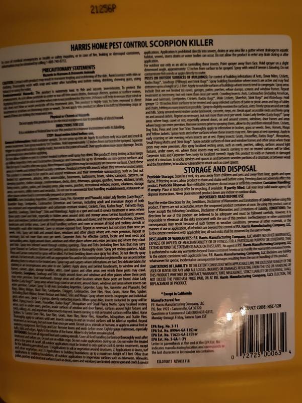 Harris 1-Gallon RTU Scorpion Killer Trigger Spray HSC-128 at Lowes.com