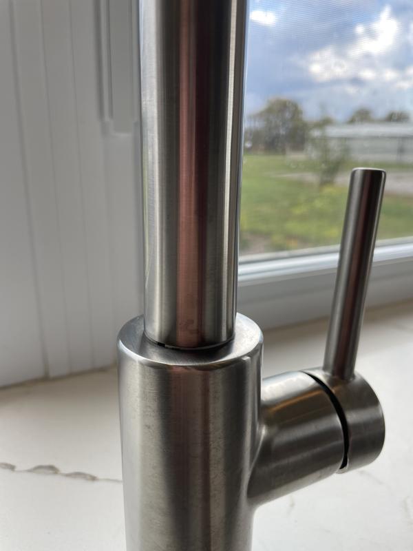 Pfister Stellen Stainless Steel Double Handle Pull-down Kitchen Faucet ...