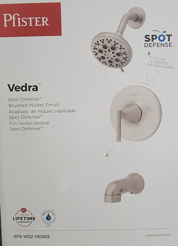 Pfister Vedra Matte Black 1-handle Multi-function 4.688-Inches Round ...