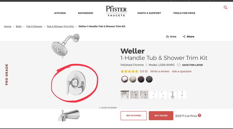 Pfister Weller Matte Black 1-handle Multi-function 4.78-in Round ...