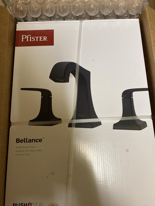 Pfister Bellance Matte Black Widespread 2-handle WaterSense Low-arc ...