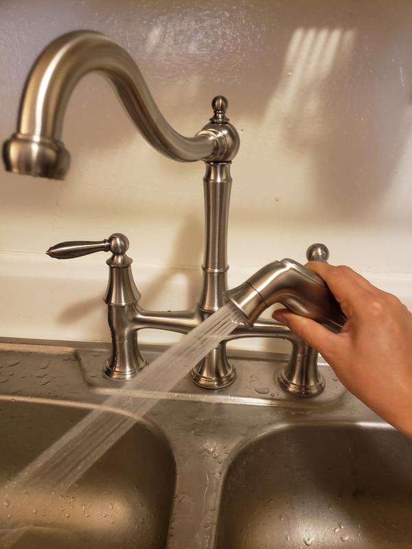 Pfister Courant Rustic Bronze Double Handle Deck-mount Kitchen Faucet ...