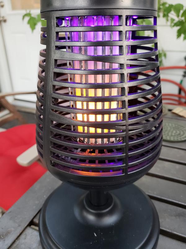 PIC Solar Flame Effect Insect Killer Outdoor UV light Device Insect ...