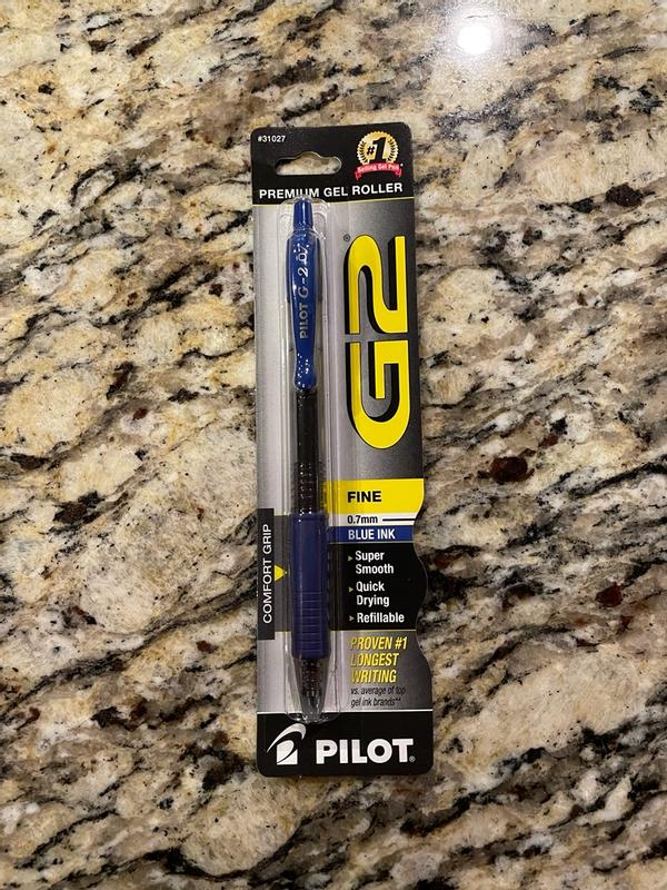 Pilot G2 Premium Gel Pen Retractable Fine 0.7 mm Blue Ink Smoke Blue ...