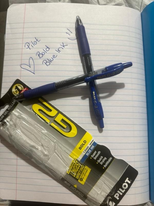Pilot G2 Premium Gel Pen Retractable Bold 1 mm Blue Ink Smoke Blue ...