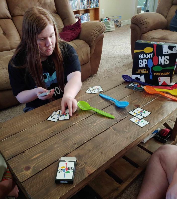 Group Card Games Zubebe 6 Sets Spoons Card Game - Giant Spoons ...
