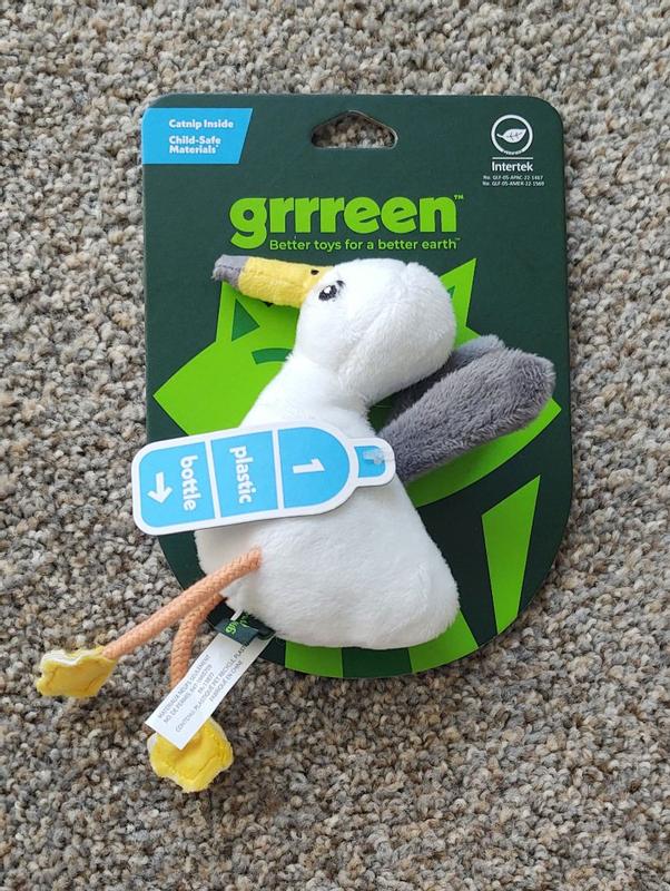 Grrreen Dangle Leg Seagull Plush Cat Toy | Petco