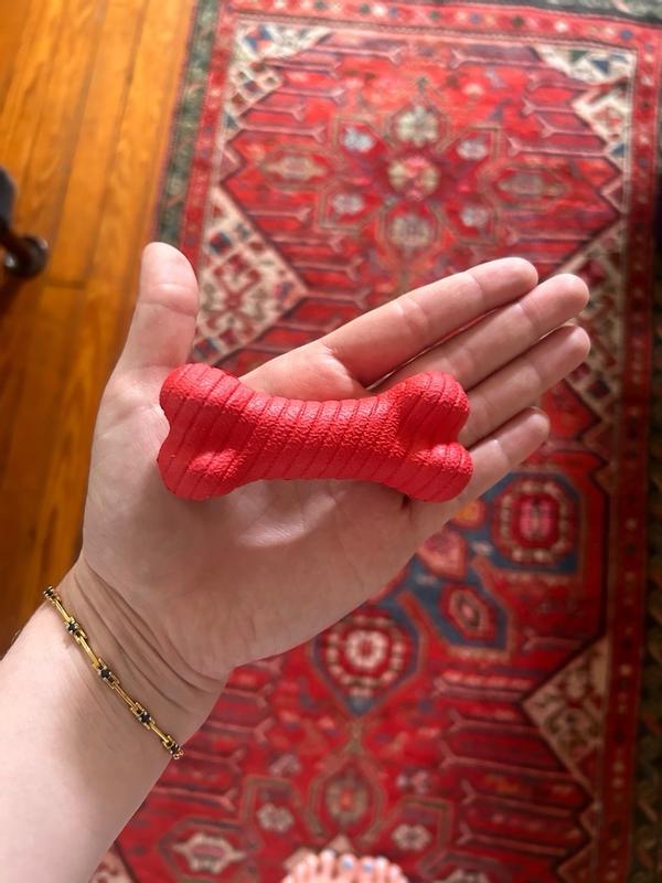 Playology Dual Layer Bone Dog Toy Beef Scent, Medium | Petco