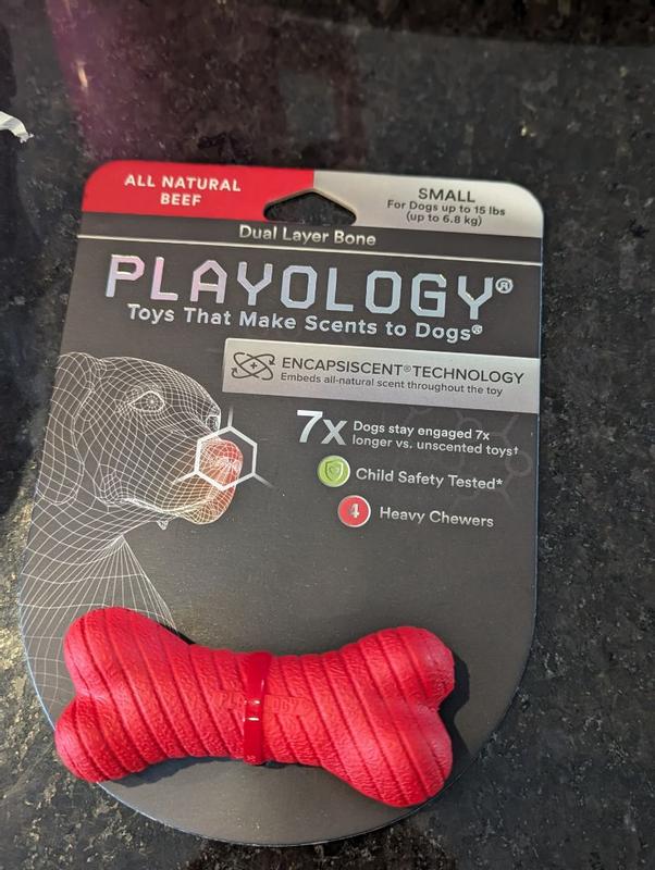 Playology Dual Layer Bone Peanut Butter Dog Chew Toy at Tractor Supply Co