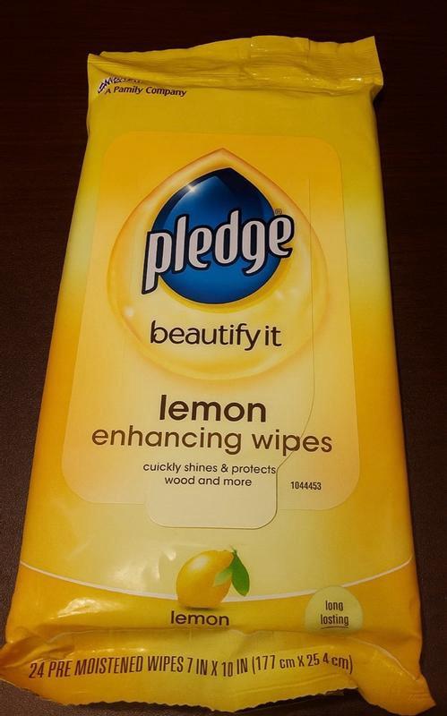 Pledge Enhancing Wipes 24-Count Lemon Wood Furniture Cleaner Pad 624489 ...