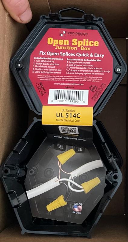 Pro Design Products Plastic New Work/Old Work Enclosure Electrical Box ...