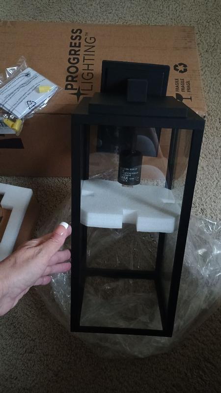 Progress Lighting Nikas 1 -Light 17.25-in H Black Hardwired Outdoor ...