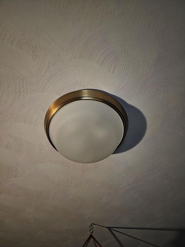Progress Lighting Edessa 16-in Champagne Bronze Indoor 3 -Light Flush ...