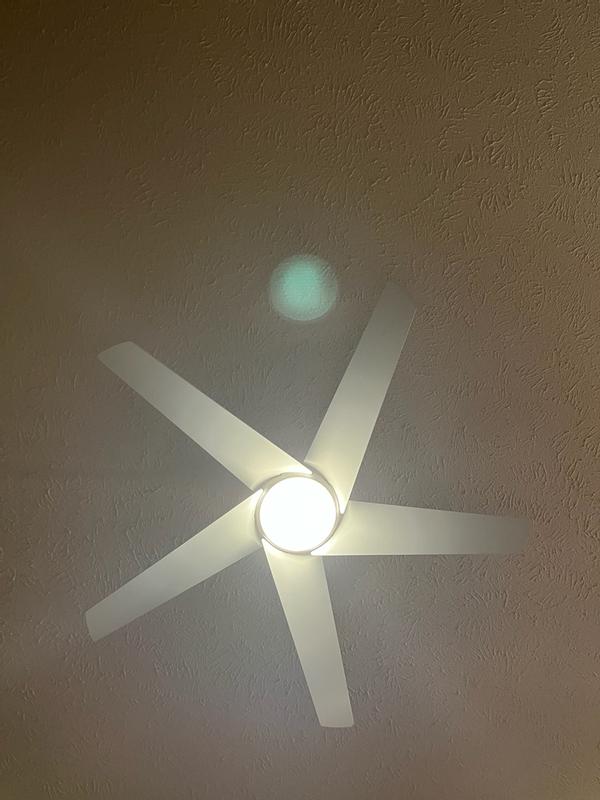 Progress Lighting Gust 54-in Matte White with Matte White Blades LED ...