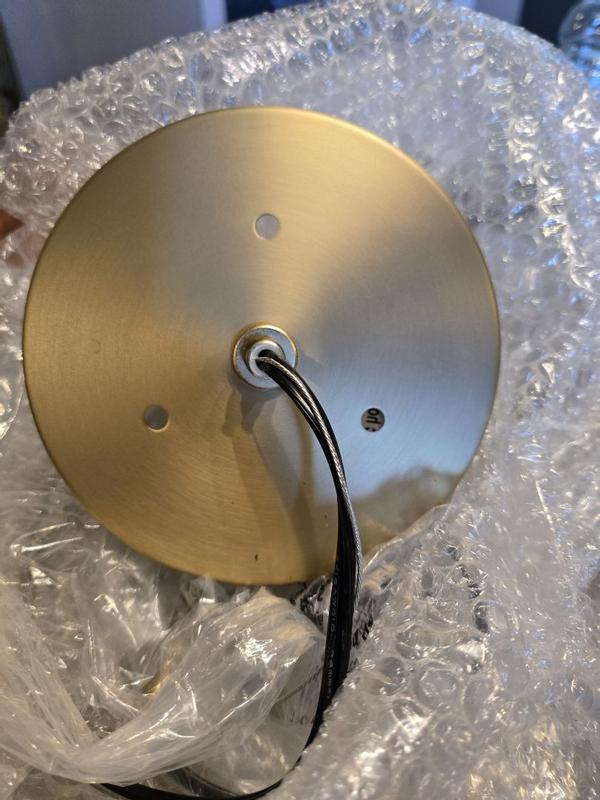 Progress Lighting Alisse 1 -Light Brushed Gold Industrial White glass ...