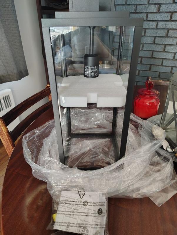 Progress Lighting Nikas 1 -Light 17.25-in H Black Hardwired Outdoor ...