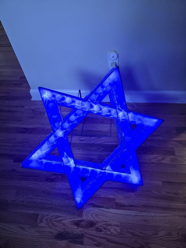 Star Of David Outdoor Christmas Light