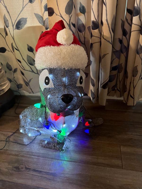 Holiday Living 2-ft LED Grey Walrus with Multicolor Lights Decoration ...