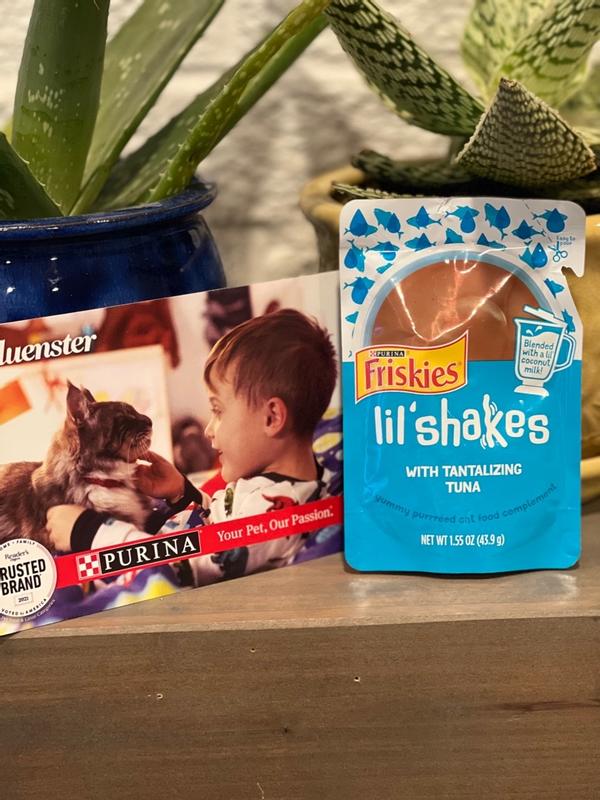 Friskies Pureed Lil' Shakes With Tantalizing Tuna Wet Cat Food Topper ...