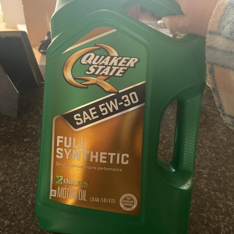 Quaker State Ultimate Durability Full Synthetic 0W-20 Motor Oil 5 Quart ...