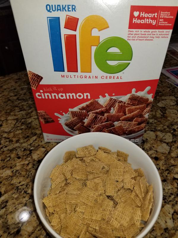 Quaker Life Cereal Cinnamon Multigrain Cereal 18oz Box