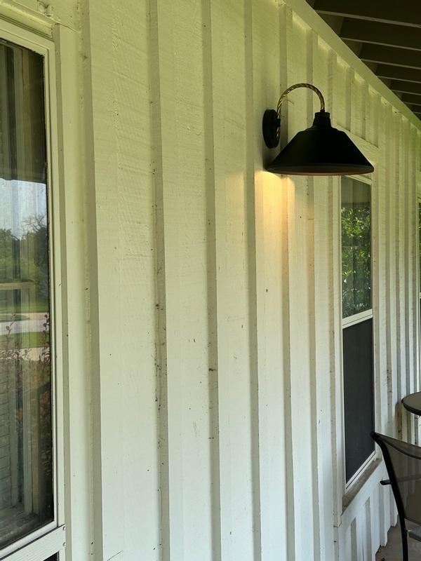 Quoizel Longshore 1-Light 12-in H Matte Black Led, Outdoor Wall Light ...