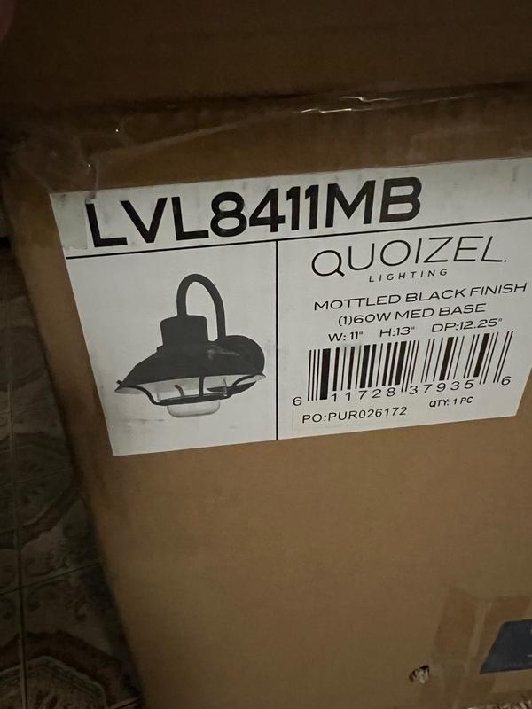 Quoizel Lavalier 1-Light 13-in H Black Led, Outdoor Wall Light ...