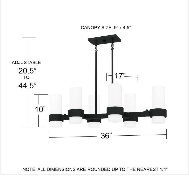 Quoizel Kimora 6-Light Matte Black Transitional Damp Rated Chandelier ...