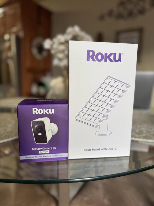Roku Smart Home White Solar panel in the Security Camera Accessories ...