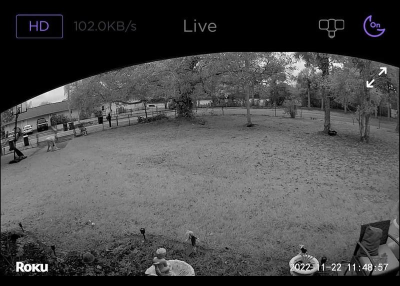 Roku Floodlight Camera Wired in the Security Cameras department at ...