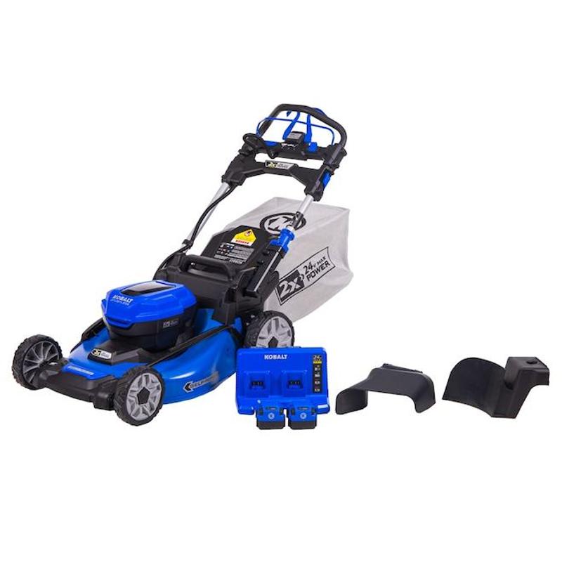 Kobalt 20 in 5 Ah 48 V Brushless Self Propelled Cordless Lawn Mower Batteries and Charger Included RONA