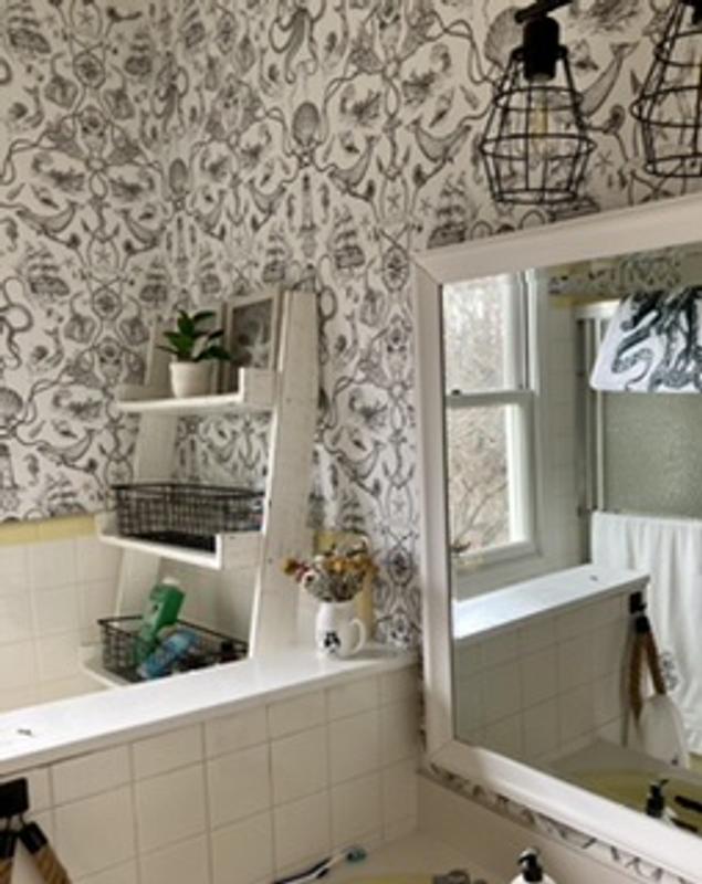 RoomMates Blue & White Deep Sea Toile Peel & Stick Wallpaper at Tractor ...