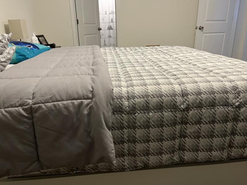 Kenneth Cole New York Houndstooth Plaid Comforter Set, King - Macy's