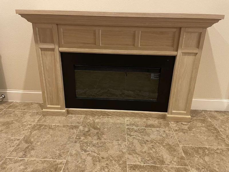 Real Flame 74.75-in W Aged Barrel TV Stand with Infrared quartz Flat ...