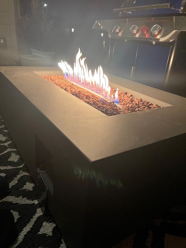 Real Flame 36-in W 50000 Maximum BTUs Steel Square Portable Liquid ...