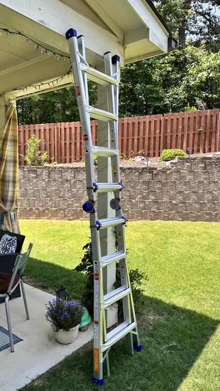 COSCO 18 ft. 300 lb. Capacity Aluminum Multi-Position Ladder, Type IA ...