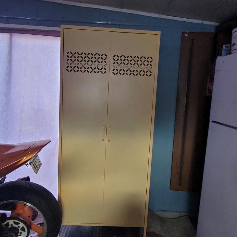 Ameriwood Home Mr. Kate Annie 32 W Tall Metal 2 Door Cabinet Deep Ocean ...