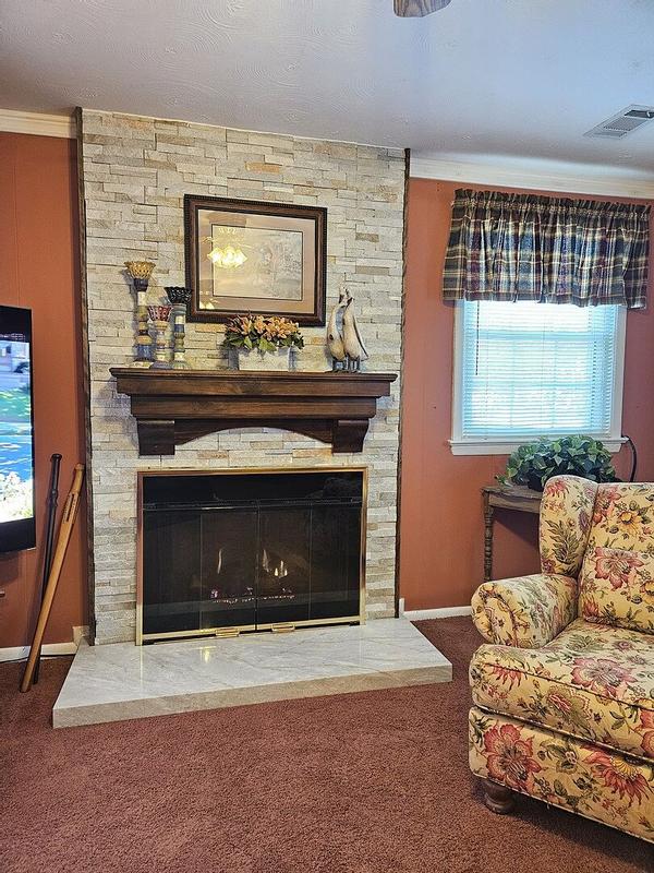 Mantels Direct 72-in W x 8.25-in H x 10-in D Salem Mocha Painted Pine ...